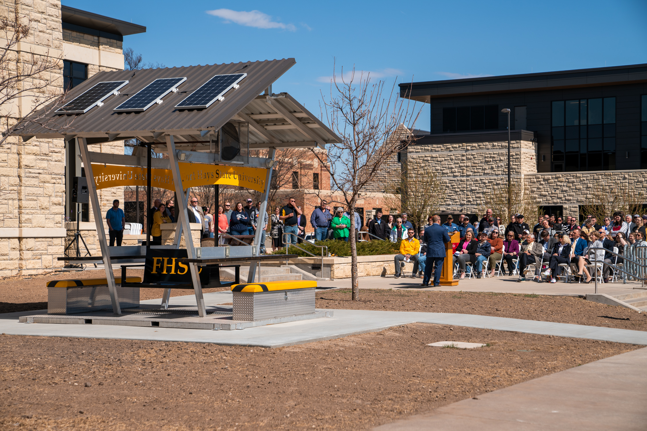 FHSU unveils innovative, student-created charging station - Fort Hays ...